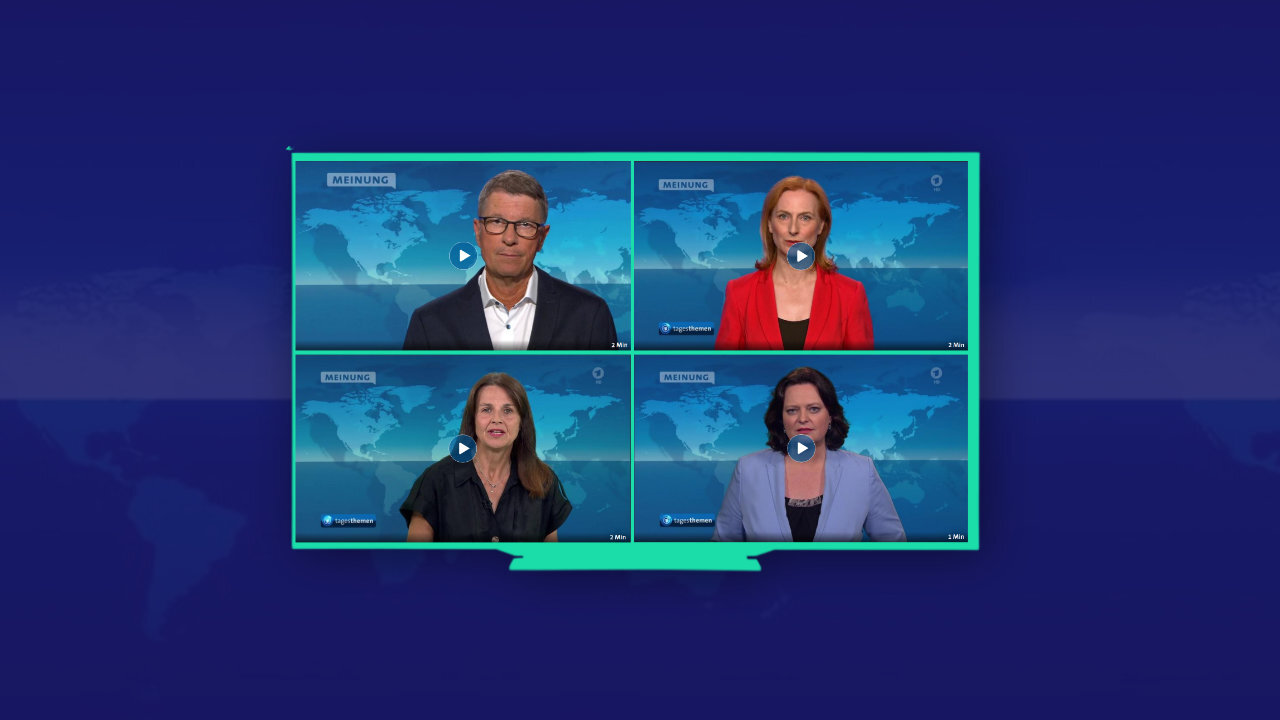 Diese Journalisten sprachen 2022 die meisten Tagesthemen-Kommentare ...